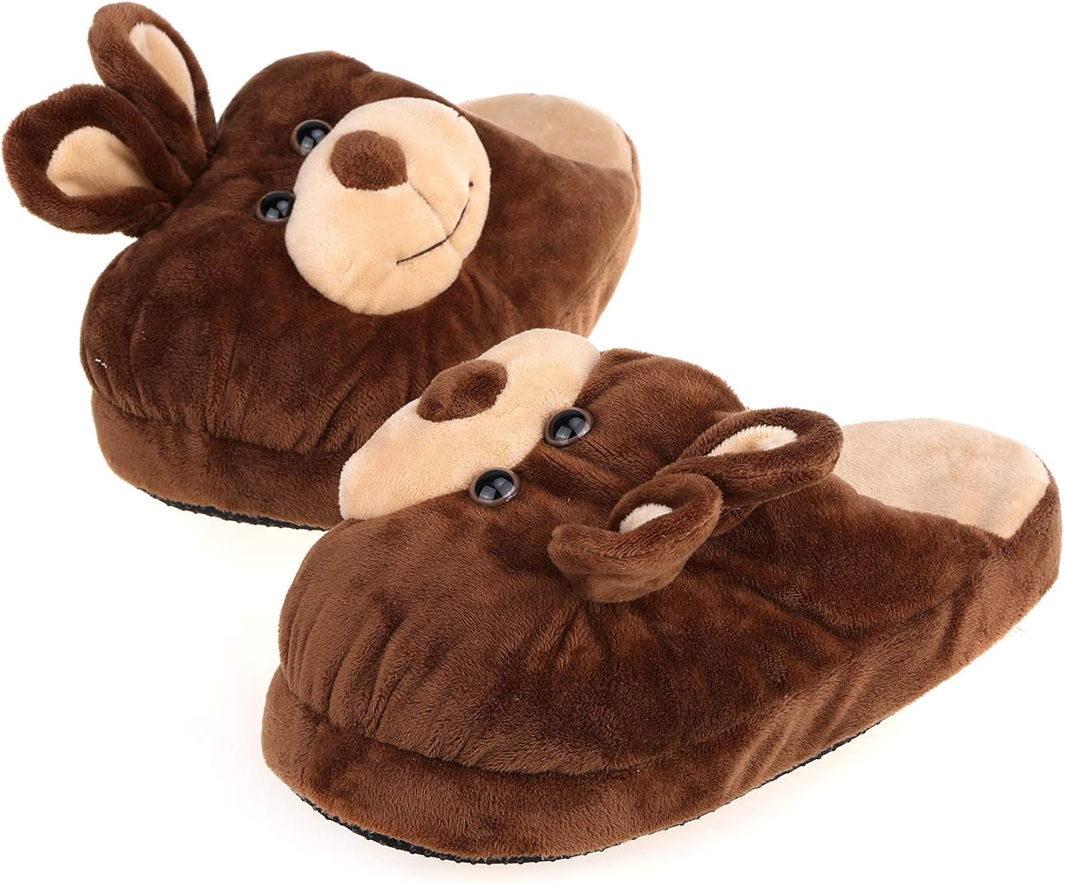 Novelty Animal Slippers for Women Men Ladies, Christmas Deer Moose ...