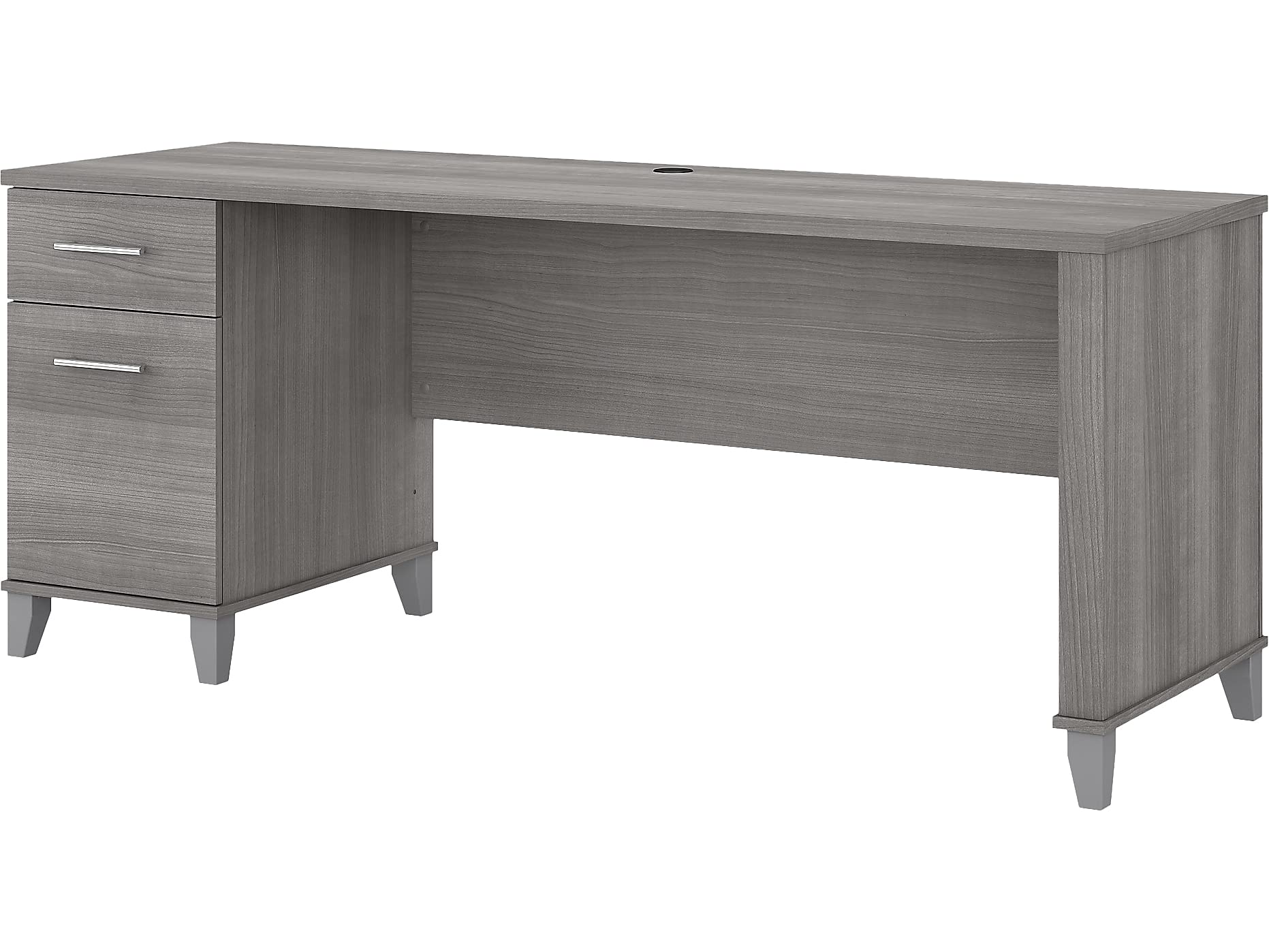 Bush Furniture Somerset 72W Office Desk with Drawers in Platinum Gray ...