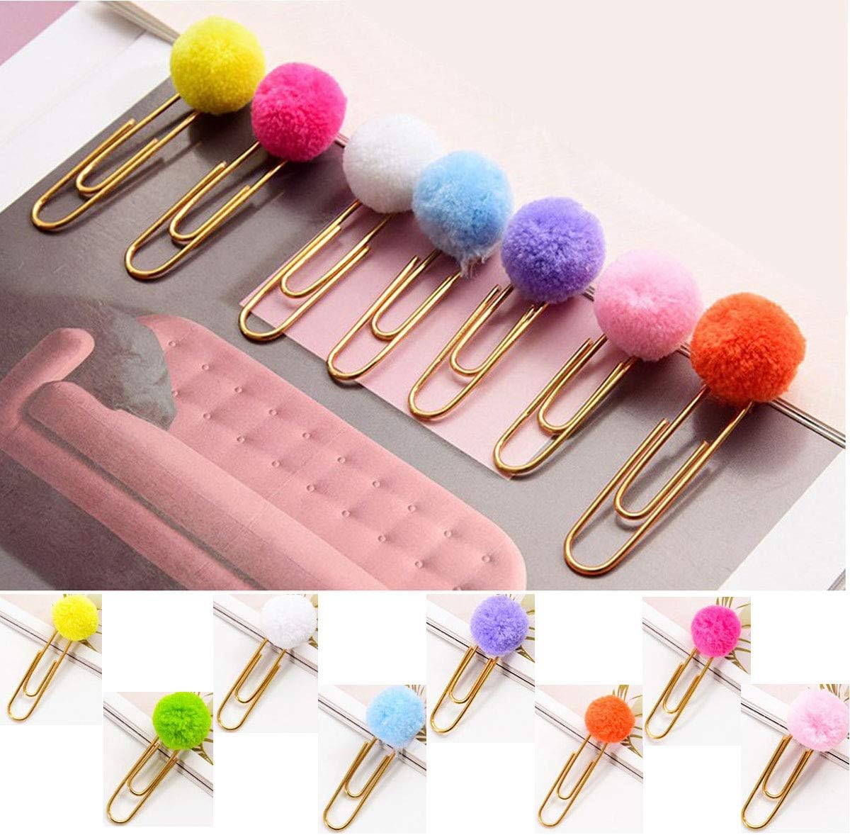 16 PCS Cute Plush Bookmarks for Girls and Kids,Tangger Beautiful ...