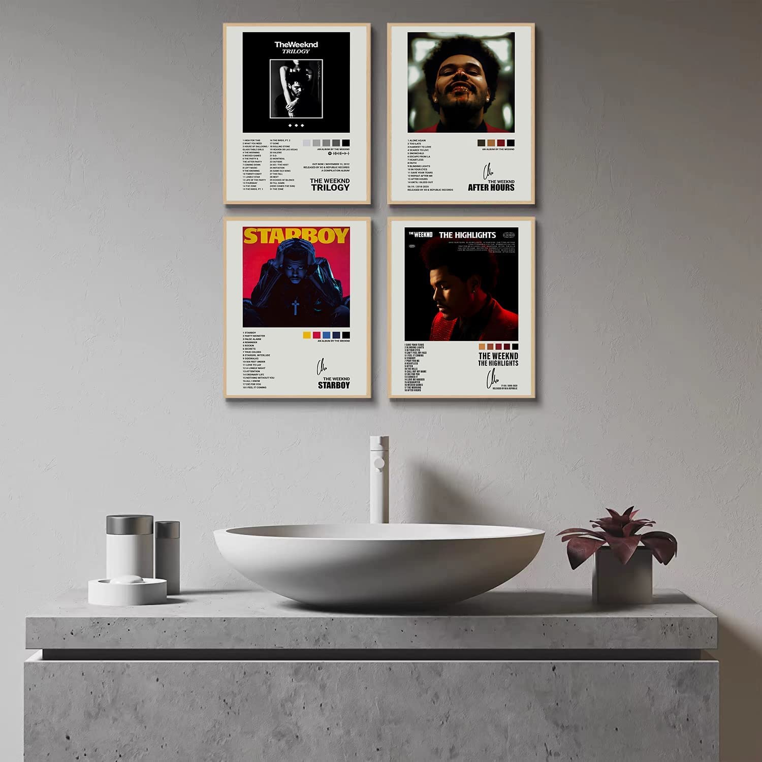 Mua Poster Signed Limited Posters Music Album Cover Posters Print Set of 6 Room Aesthetic Canvas ...