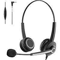 Amazon.com: Voistek Call Center Telephone Headset with Microphone Noise ...