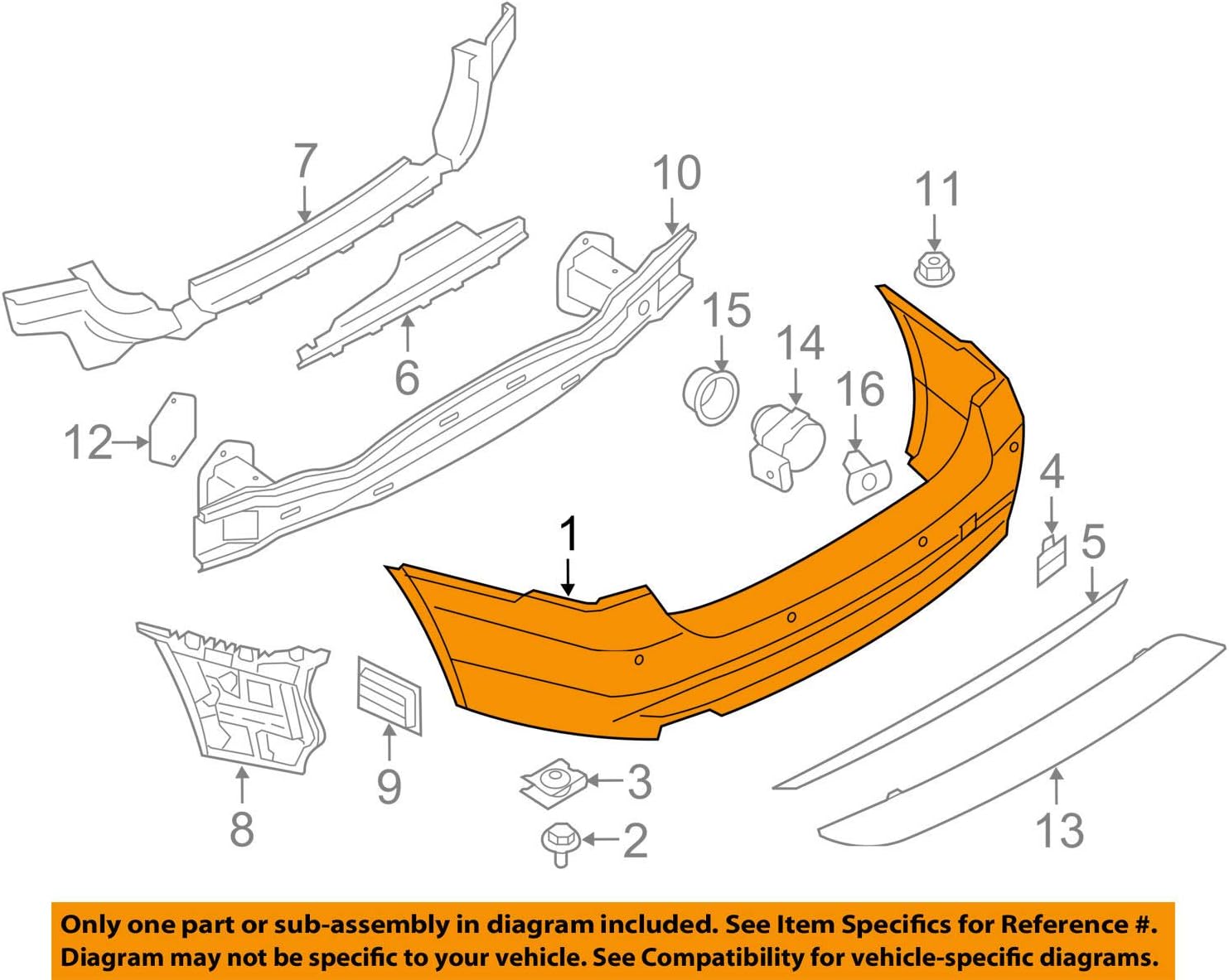 Amazon.com: BMW 51-12-8-056-497 Trim Panel (Bumper, PRIMERED,:511221 ...