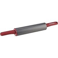 Amazon.com: KitchenAid Gourmet Rolling Pin, One Size, Red, 2.5 x 2.5 x ...