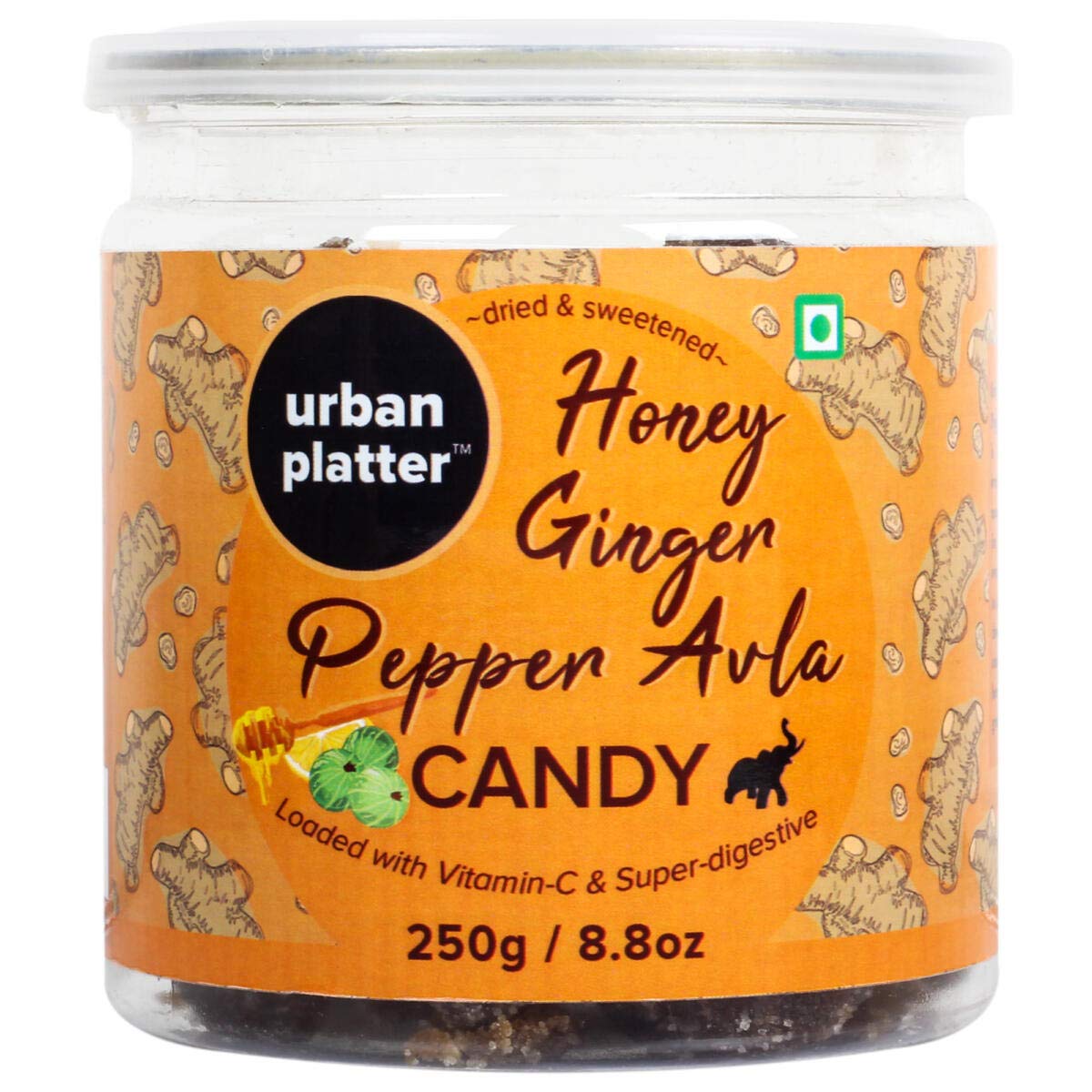 Urban Platter Honey Ginger, Pepper Avla Candy, 250g / 8.8oz [Loaded ...
