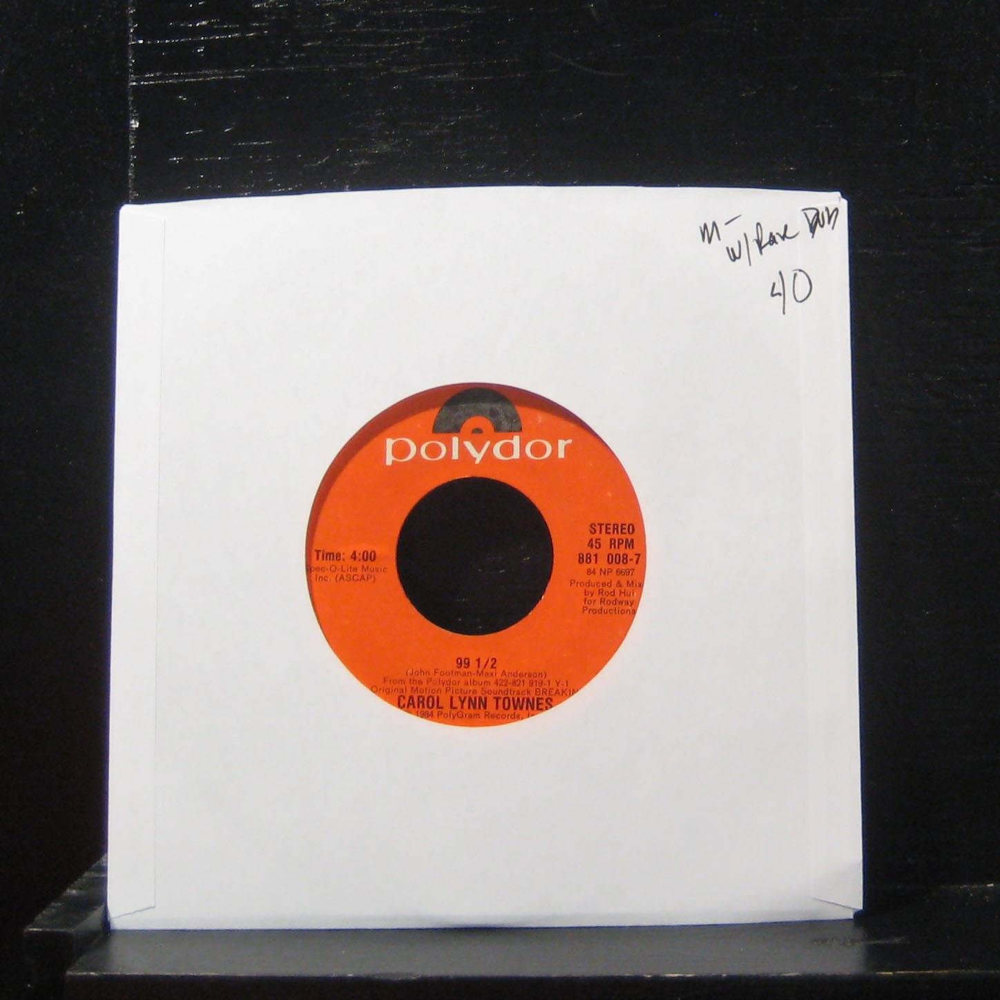 Carol Lynn Townes - 99 1/2 / dub 45 rpm single - Amazon.com Music