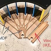 Amazon.com: Right Track Toys Wood Train Track Garage - Fits 5 Cars ...