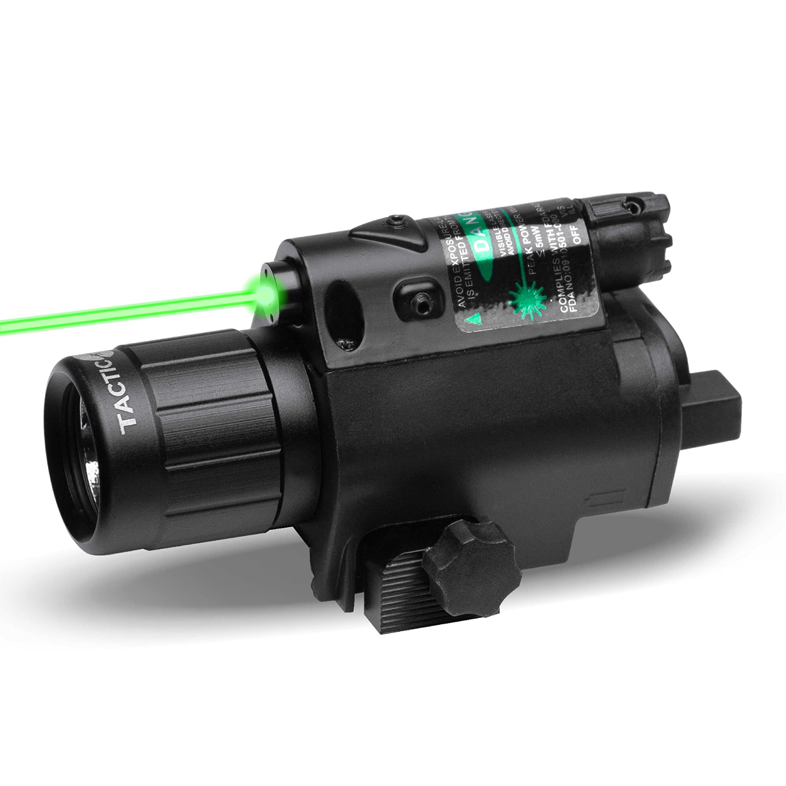 Tacticon Armament Green Laser Flashlight for Handgun or Rifle with ...