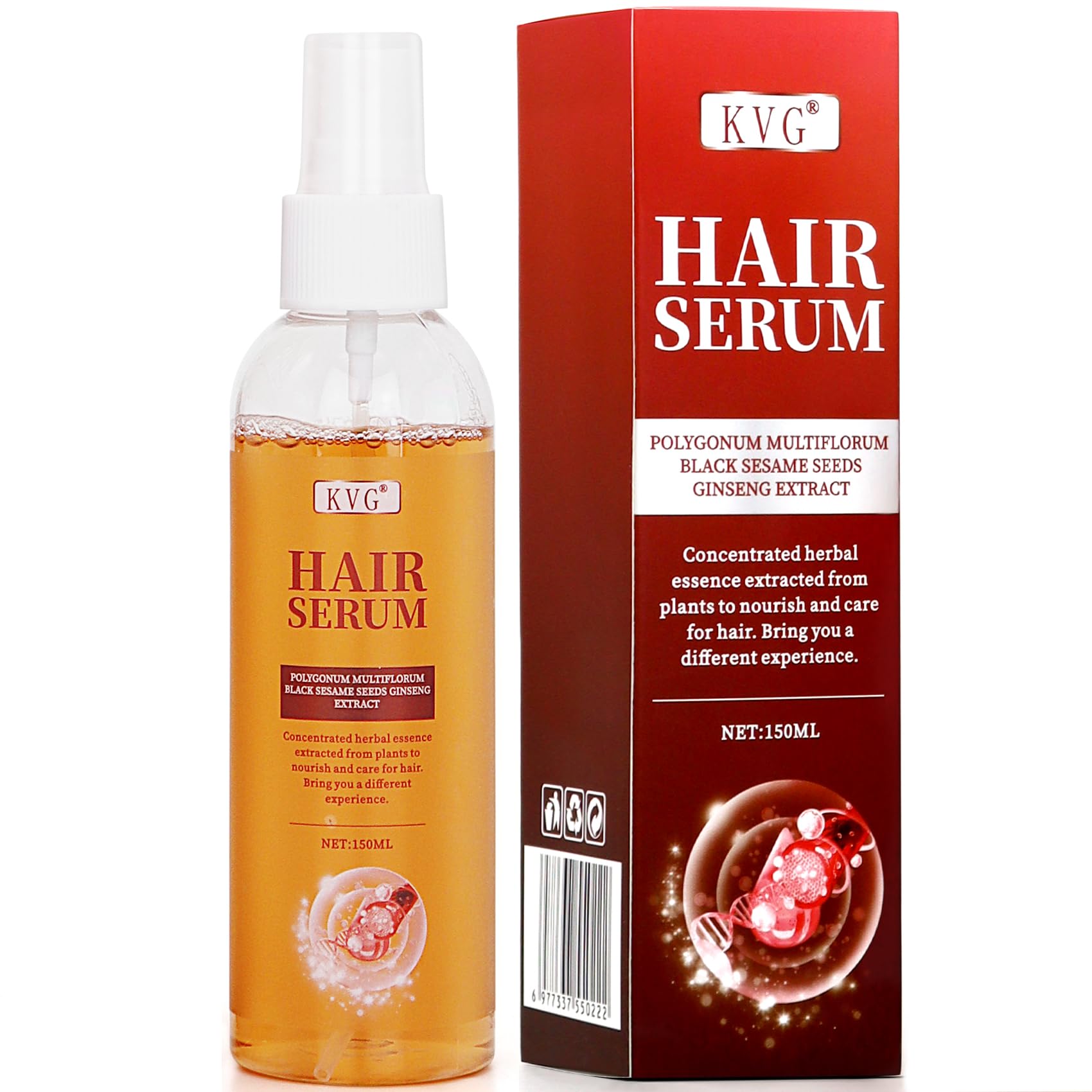 KVG Natural Hair Growth Spray, Hair Growth Products of Hair Loss ...