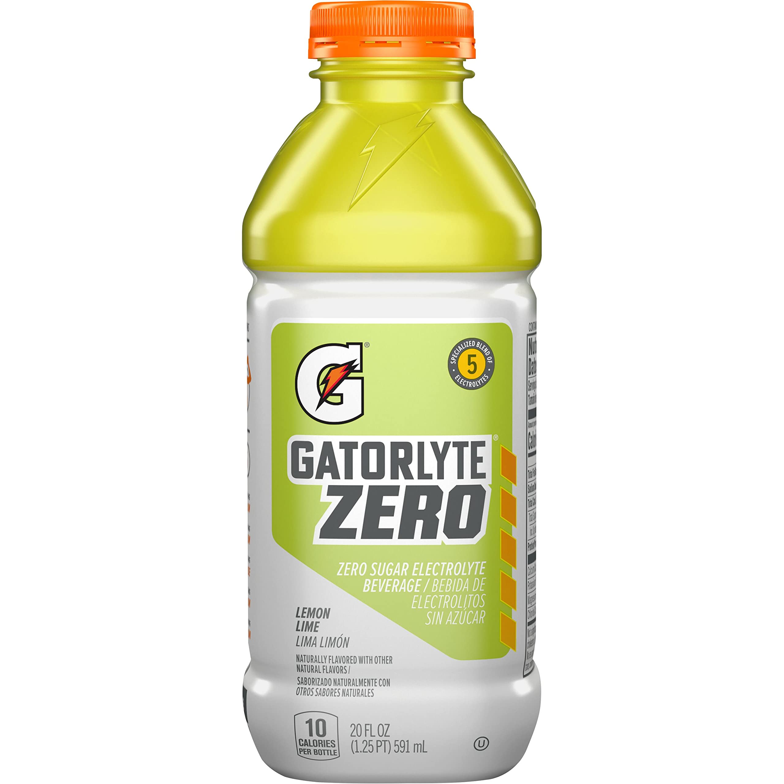 Gatorlyte Zero Strawberry Kiwi, 20 Fl Oz Bottle (Pack of 12) BB 01-202 ...