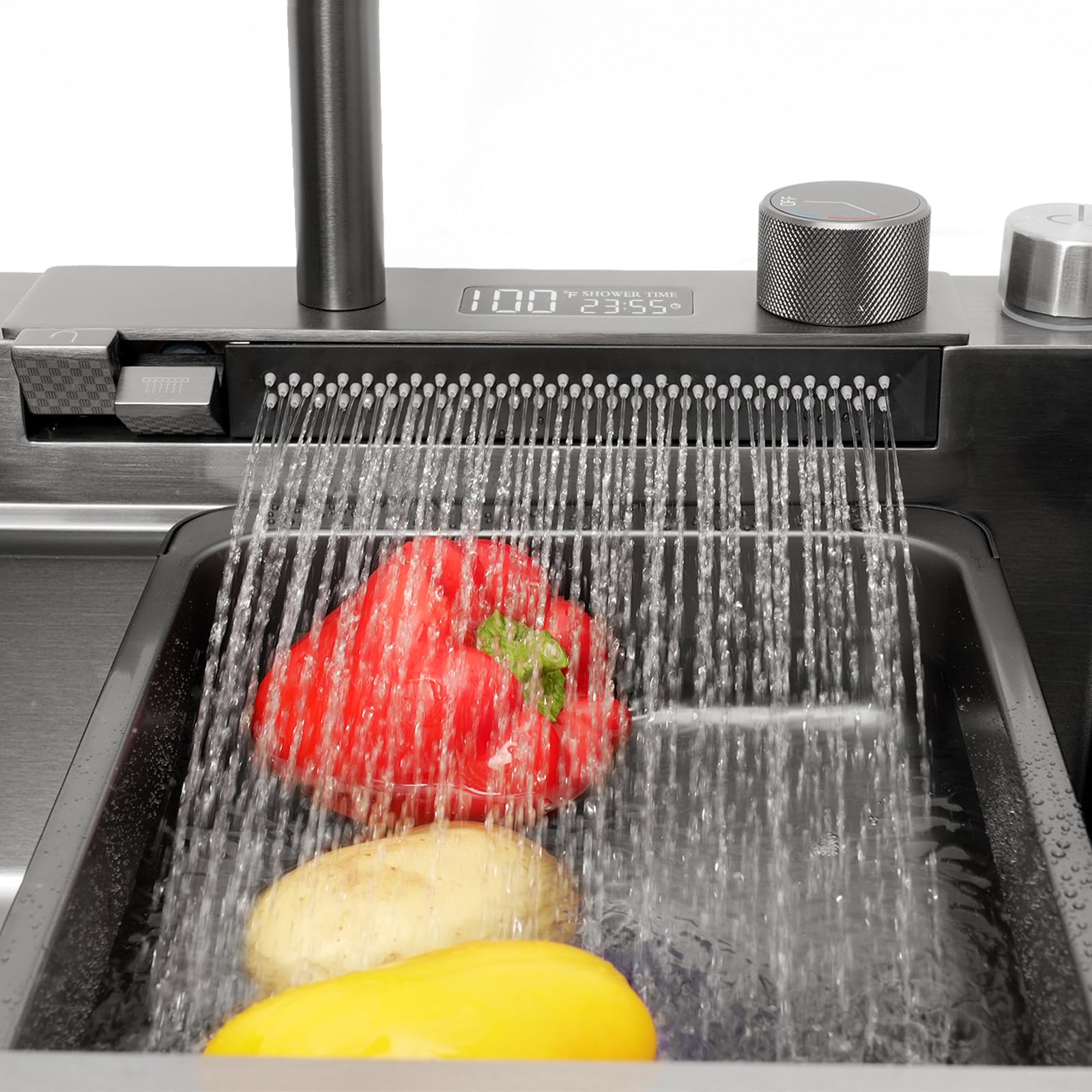 Mua Pehohe 32" x18" Waterfall Kitchen Sinks Combo 304 Stainless Steel ...