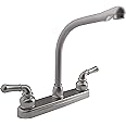 Amazon.com: Dura Faucet DF-PK210C-SN Hi-Rise RV Kitchen Sink Faucet ...