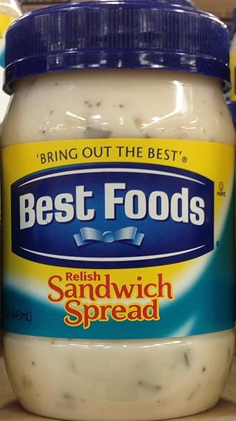 Amazon.com : Best Foods, Relish Sandwich Spread, 15oz Plastic Jar (Pack ...