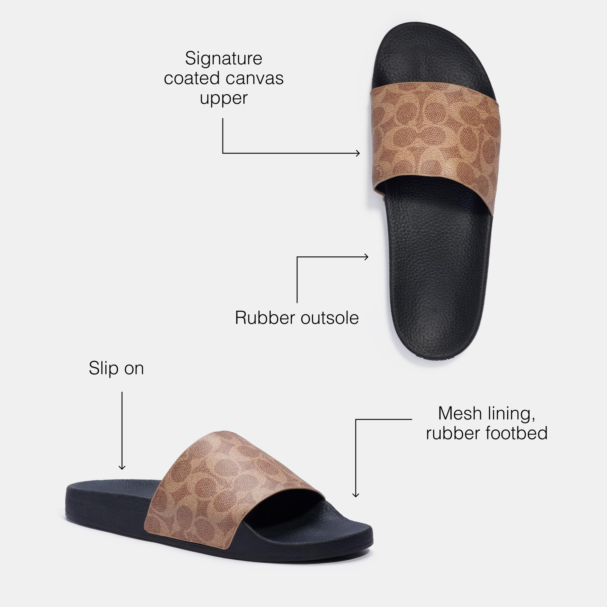 Mua Mens Signature Coated Canvas Pool Slide trên Amazon Mỹ chính hãng ...