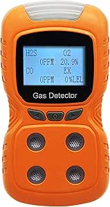 Portable Multi Gas Detector, Handheld Air Quality Gas Monitor Digital ...