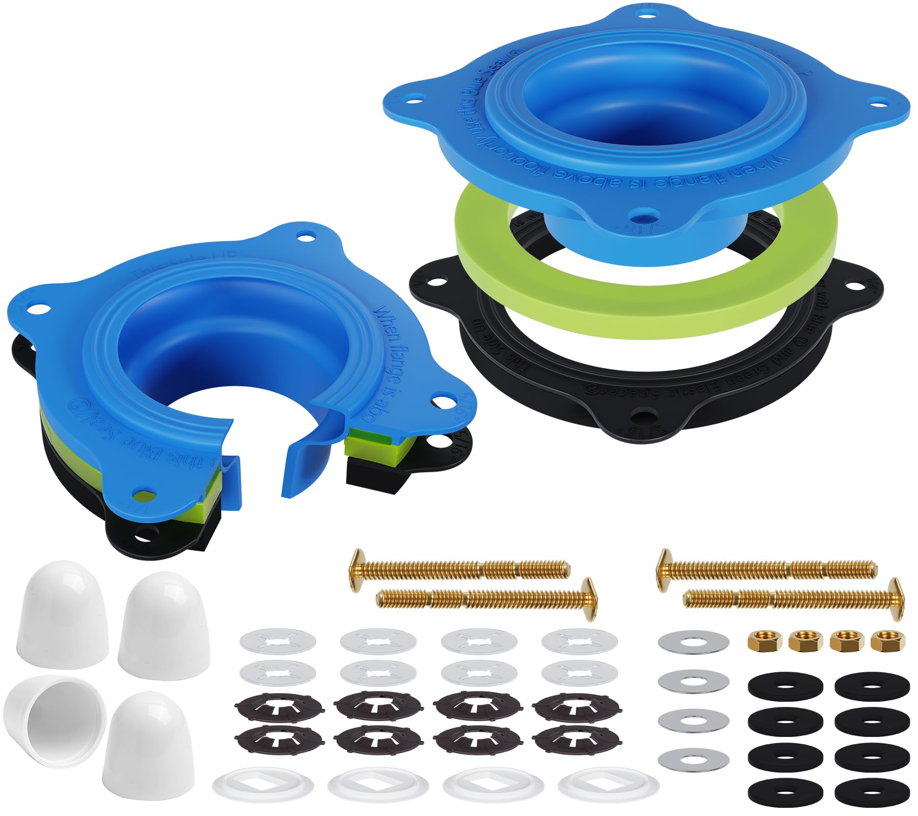 Toilet Flange Repair Kit, Universal Toilet Seal Parts For Wax Seal ...