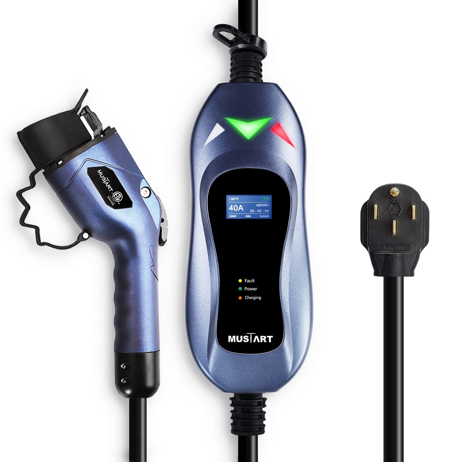 Mua Level 2 EV Charger, 40 Amp, 240 Volt, 25ft Cable, Electric Vehicle ...