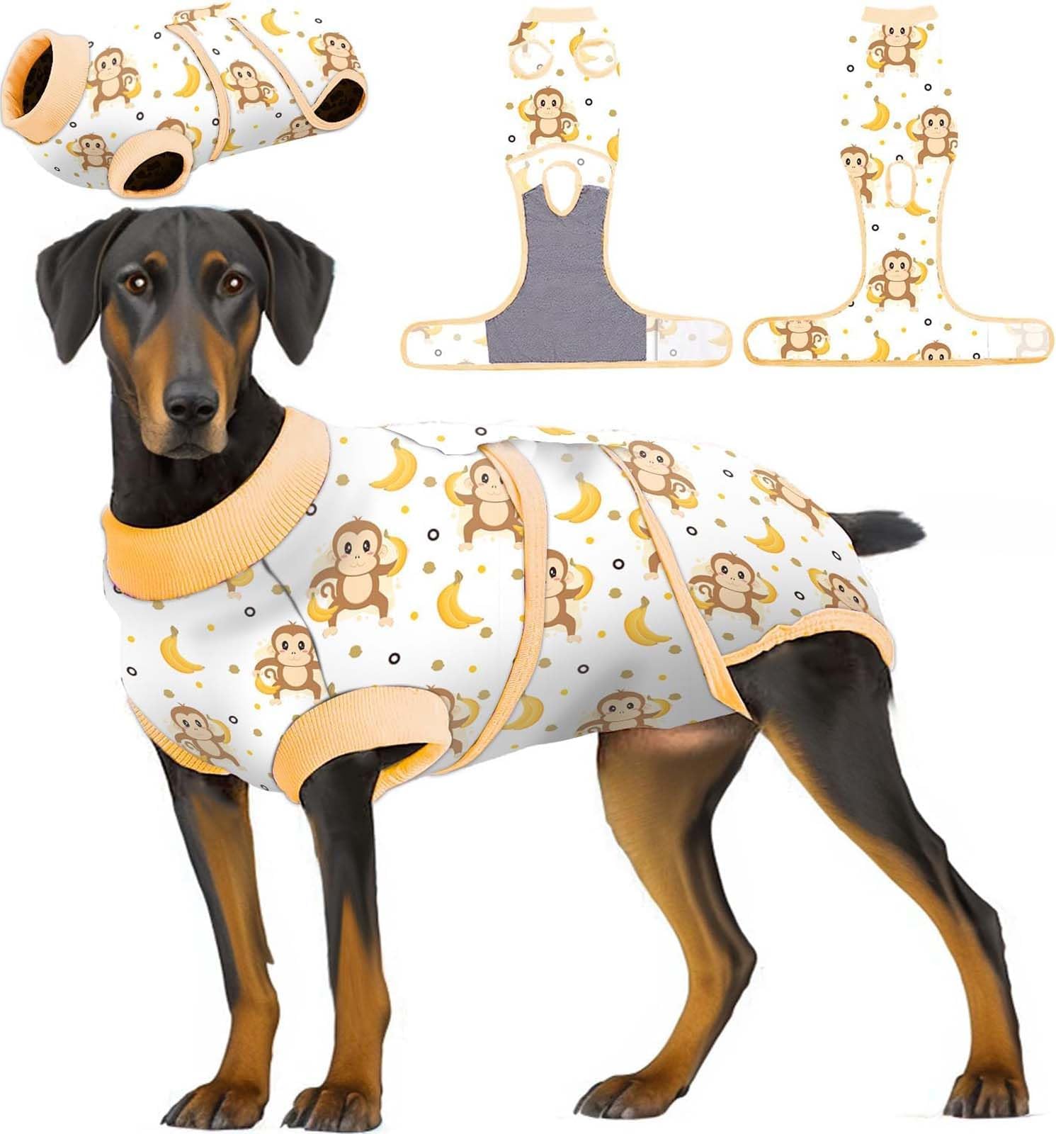 PetWarm Recovery Suit for Dogs After Surgery, Collars and Cones ...