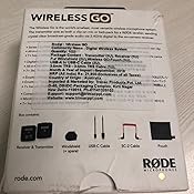 Rode Wireless Go - Compact Wireless Microphone System, Transmitter and ...