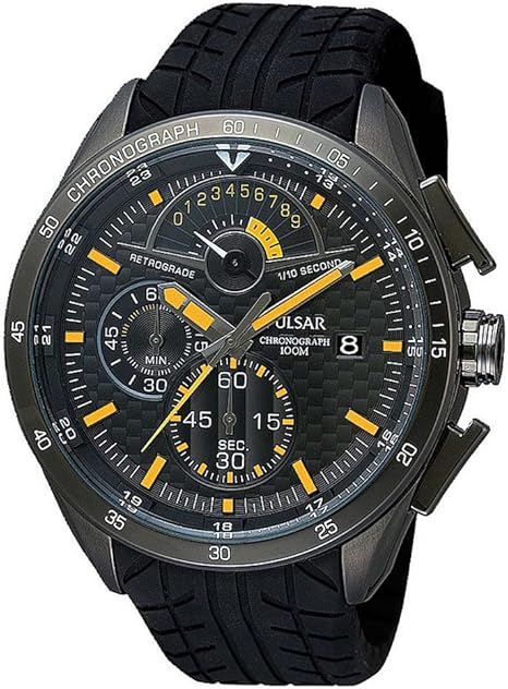 Pulsar Clock Black: Amazon.co.uk: Watches