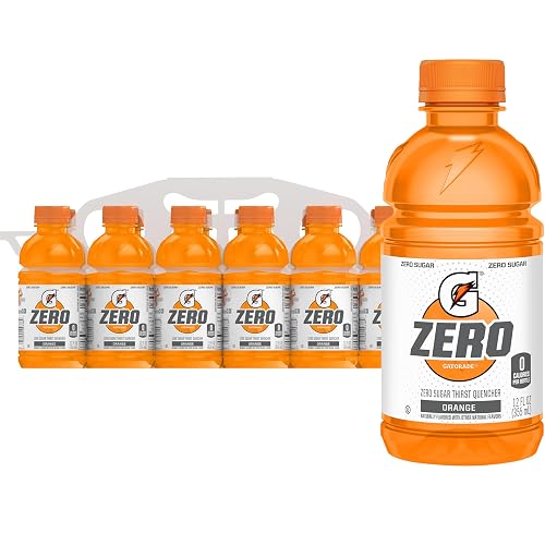 Gatorade Thirst Quencher Zero Sugar Sports Drink, Orange, 12oz , Pack ...