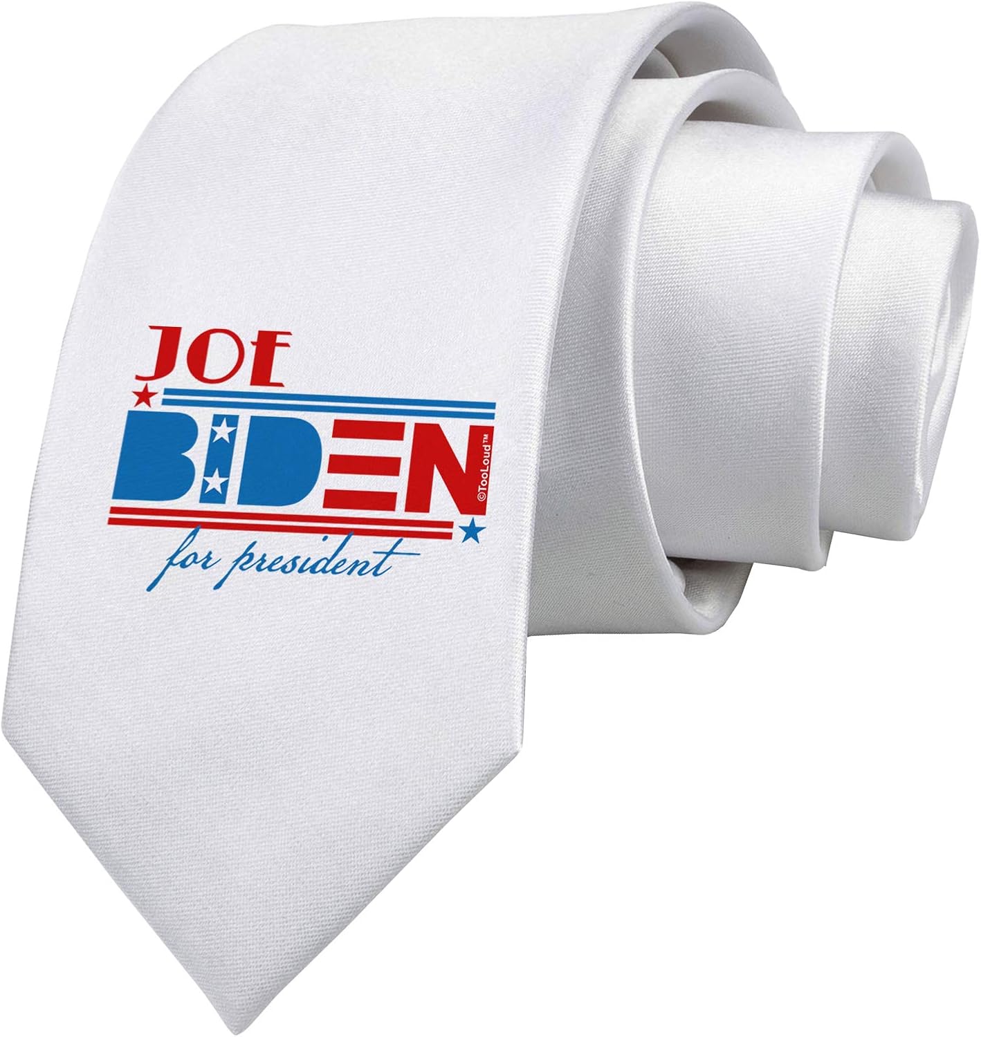 TooLoud Joe Biden for President Printed White Neck Tie at Amazon Men’s ...