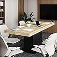 Amazon.com: WOODTIME Extendable Conference Table for 6-8 People, 63" to ...