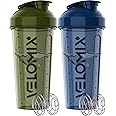 Amazon.com: VELOMIX -2 Pack- 28 oz Protein Shaker Bottles for Protein ...