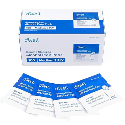 OWELL Alcohol Wipes, Individually Wrapped Alcohol Wipe, Medical ...