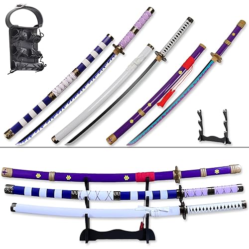 Roronoa Zoro 3 Piece Set Swords,Ni Dai Kitetsu,Enma,Wado Ichimonji,with ...