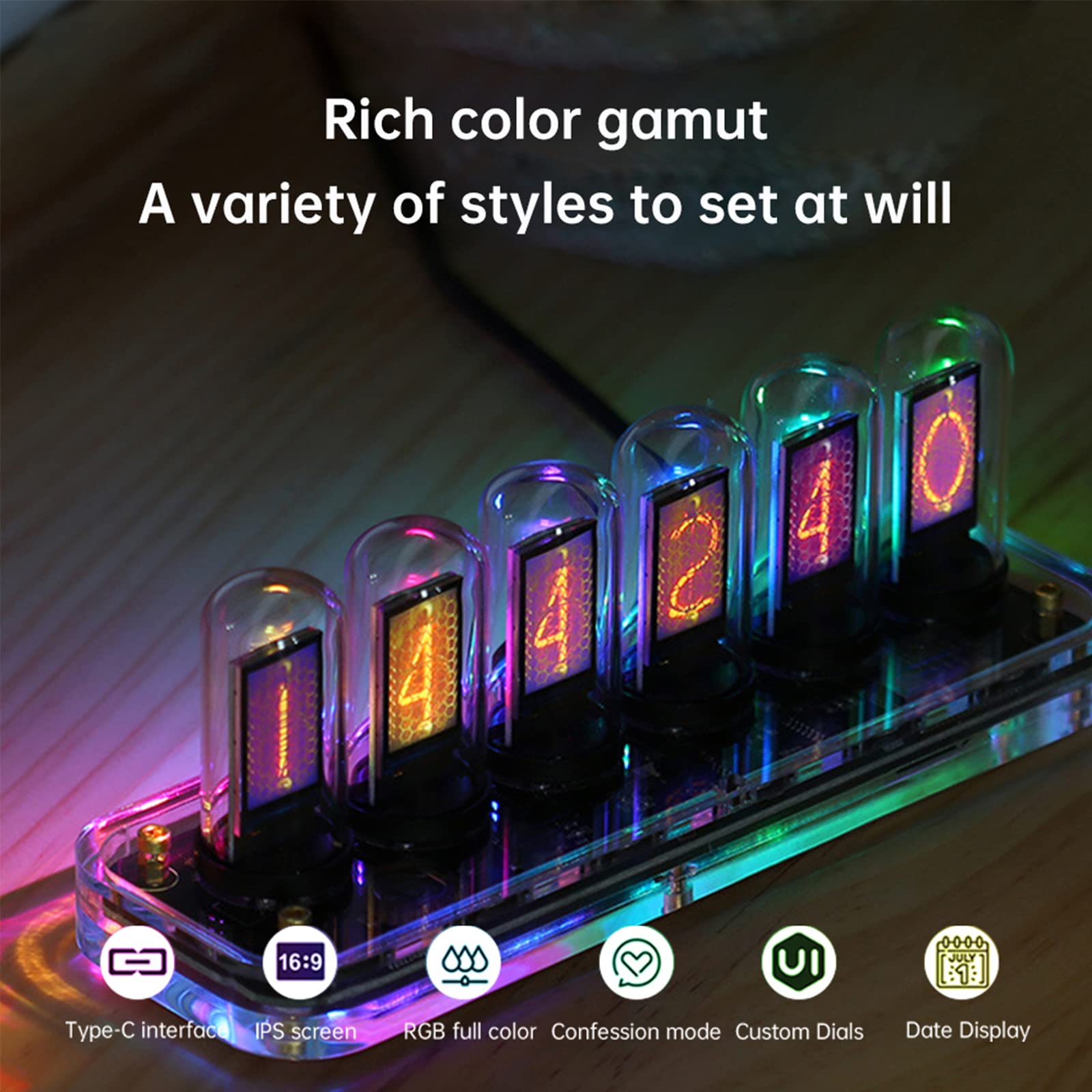 Mua Itigoitie Nixie Clock,Nixie Tube Clock Simulation,DigitalClock ...
