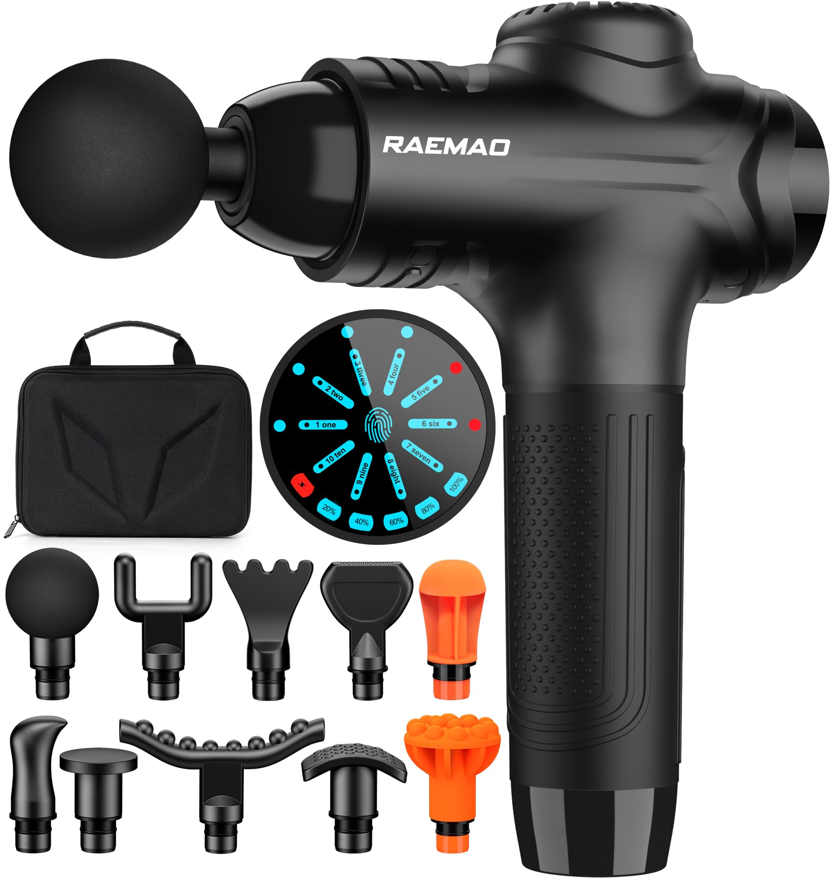 RAEMAO Massage Gun, Massage Gun Deep Tissue, Back Massage Gun for ...