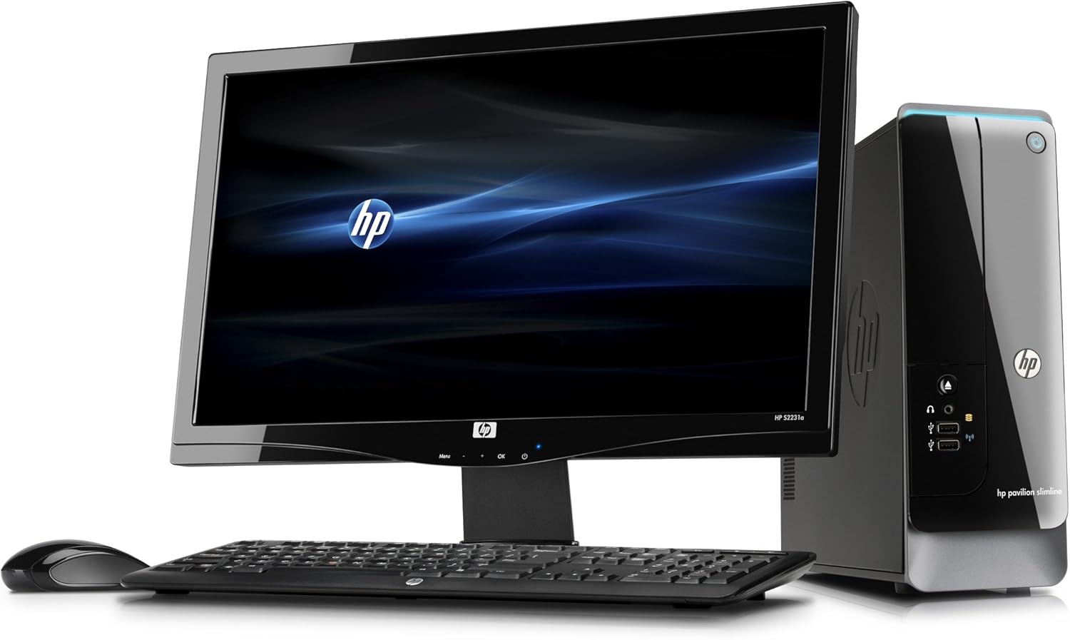 Amazon HP Pavilion Slimline S5 1010 Desktop Computer Black 