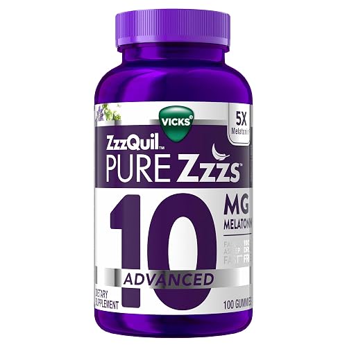 ZzzQuil Pure Zzzs Advanced Melatonin Gummies, Sleep Aid with Chamomile ...