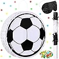Amazon.com: Sratte Soccer Piñata with Stick Blindfold and Confetti ...