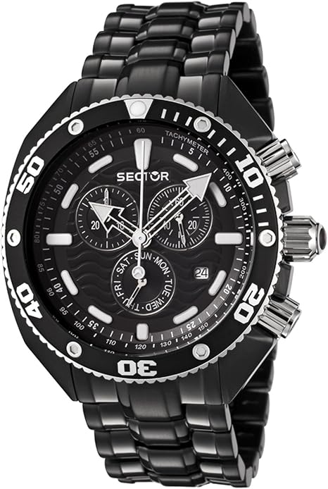 Sector Ocean Master Men's Watch Chronograph with Black Dial and ...