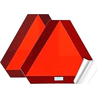 Amazon.com: SMV Sign Stickers (2), Slow Moving Vehicle Triangle Emblem ...