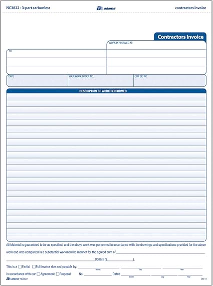 Partial Payment Invoice Template PDF Template