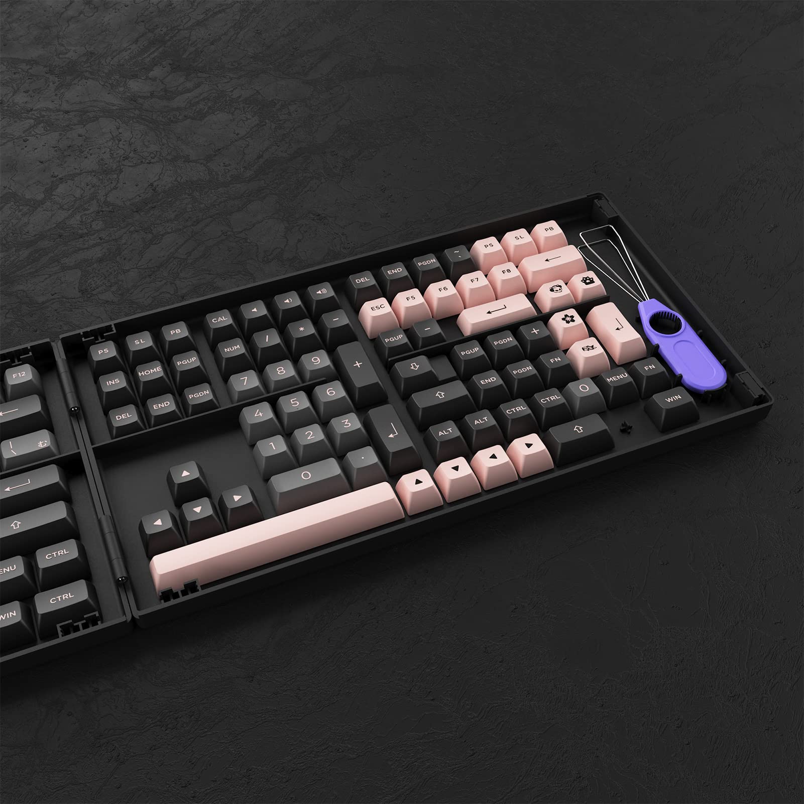 Mua Akko Keycaps for Mechanical Keyboards, Black&Pink 158-Key ASA ...
