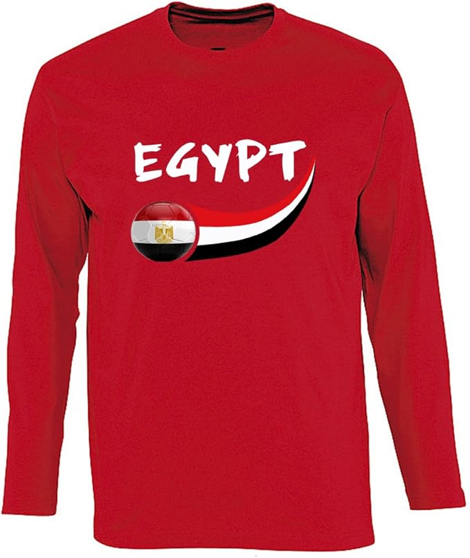 Supportershop Men's Egypt Long Sleeve T-Shirt: Amazon.co.uk: Clothing