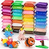 Amazon.com: CiaraQ Air Dry Clay - 64 Colors DIY Modeling Clay Kit with Sculpting Tools, Soft ...