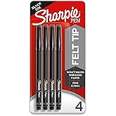 Sharpie Felt Tip Pens, Fine Point (0.4mm), Black, 2 Count : Amazon.ca ...