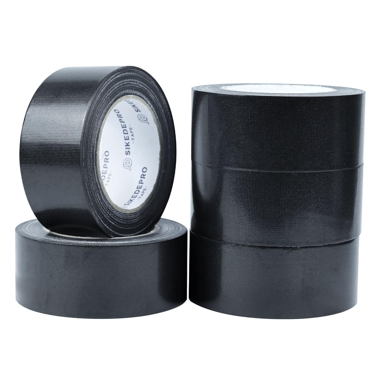 SIKEDEPRO 5-Pack Black Heavy Duty Duct Tape? 2 inches x 30 Yards Duct ...