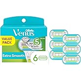 Amazon.com: Gillette Venus Extra Smooth Womens Razor Blade Refills, 4 ...