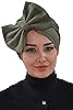Aisha's Design Instant Turban with Bow for Women, 95% Cotton Head Wrap ...