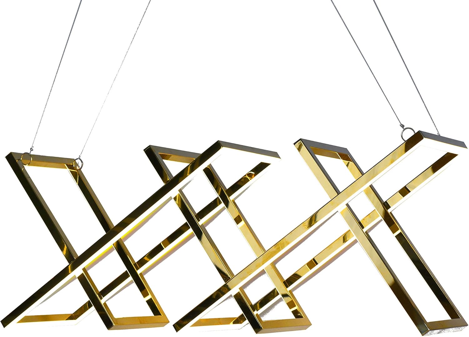 LED Pendant Lighting with Stainless Steel Frame - - Amazon.com