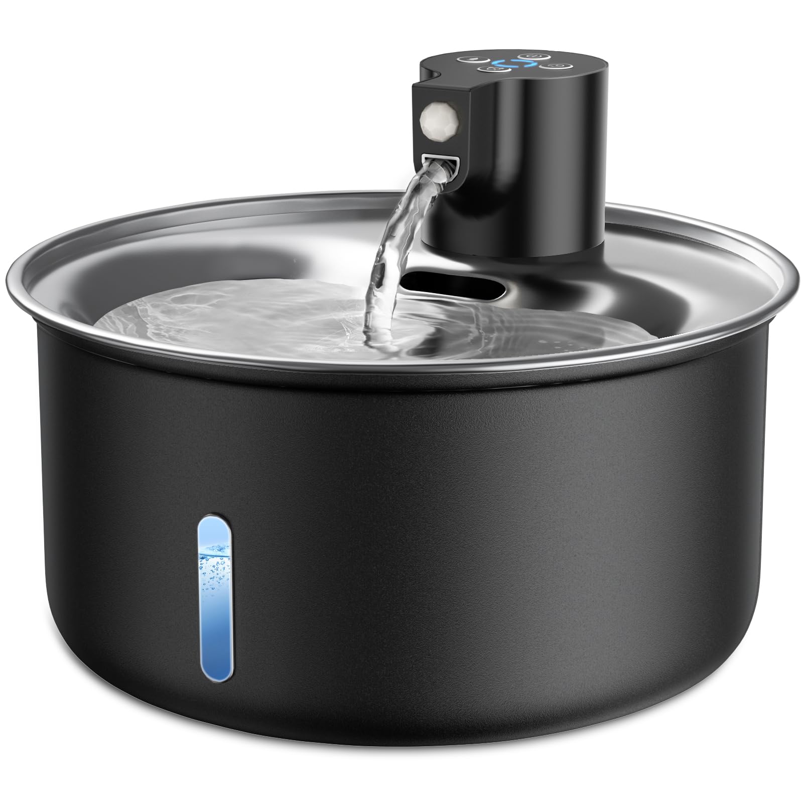 Wireless Cat Water Fountain, 5.5L/186oz Battery Operated Cat Water ...