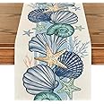 Amazon.com: Artoid Mode Buffalo Plaid Sea Shell Starfish Summer Table ...