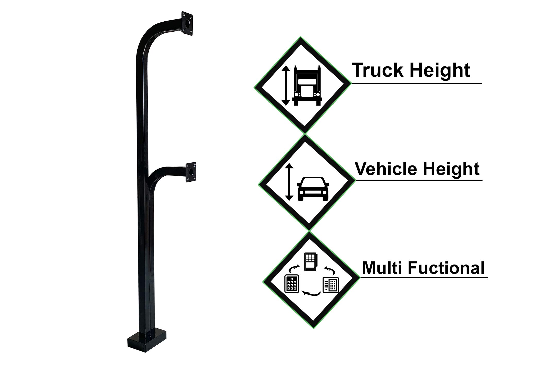 Mua Eagle Pad Mount Gooseneck 72” Dual Height Keypad Pedestal 42 ...