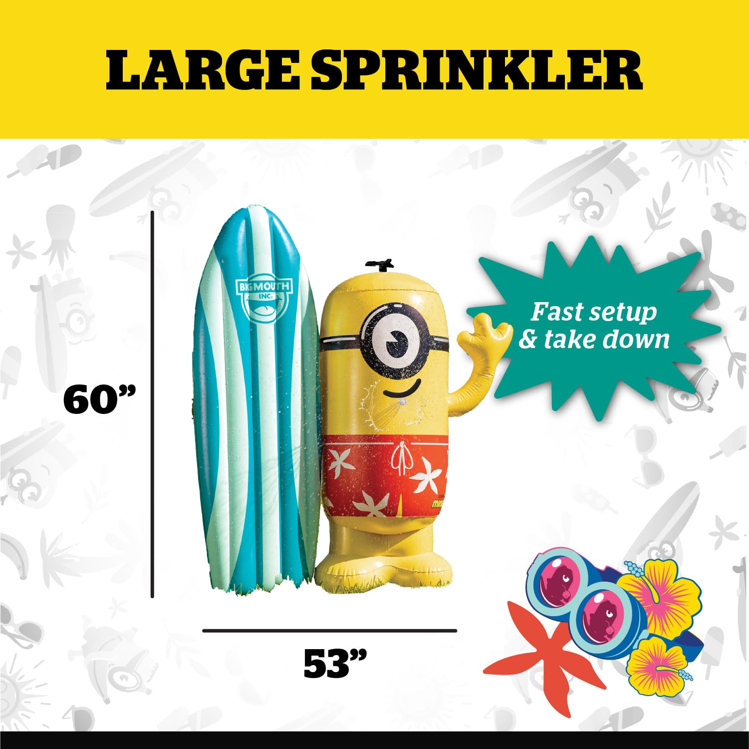 Mua BigMouth Giant Minions Outdoor Sprinkler, Despicable Me 4 Backyard ...