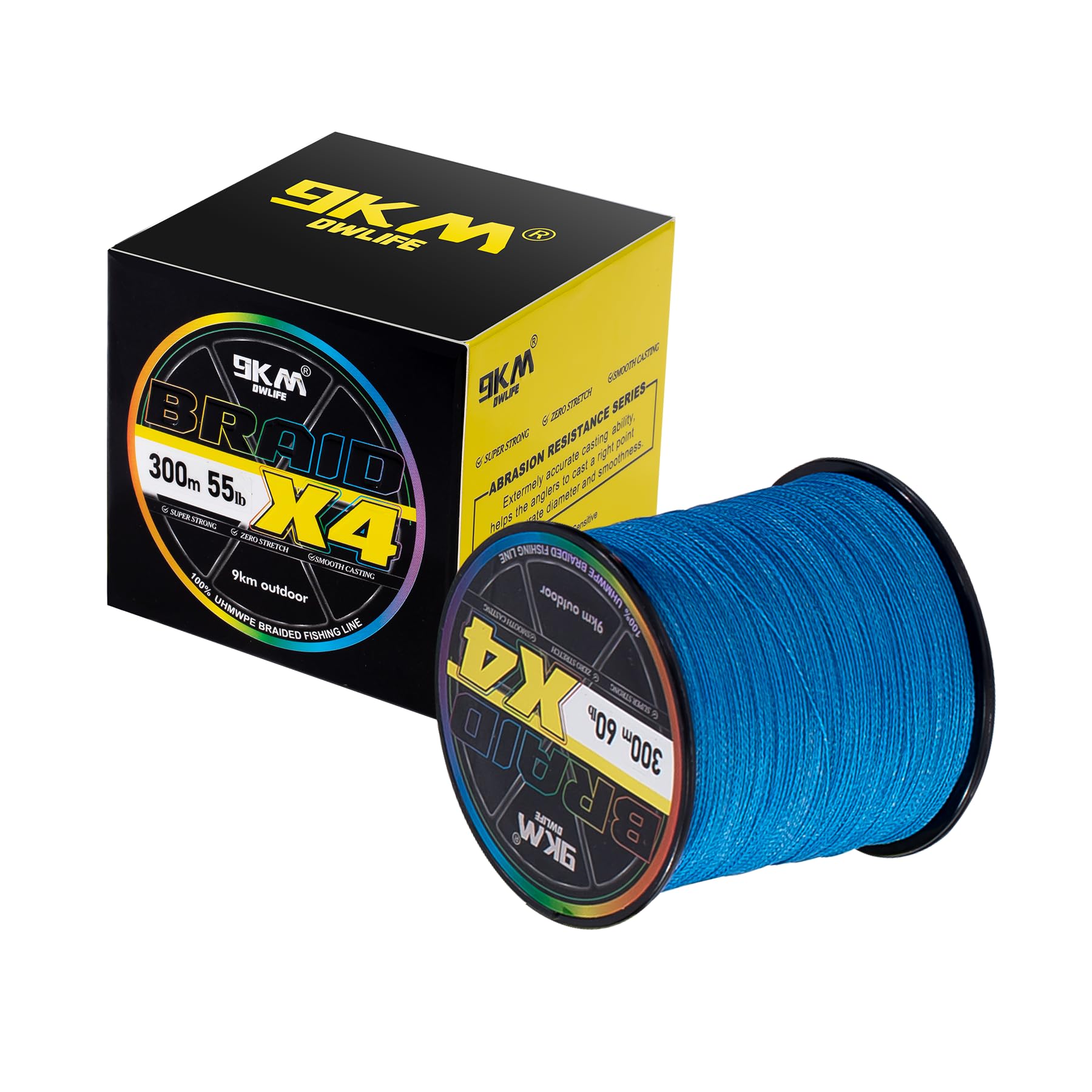9KM DWLIFE Braided Fishing Line 8lb/12lb/15lb Dyneema Fishing Line ...